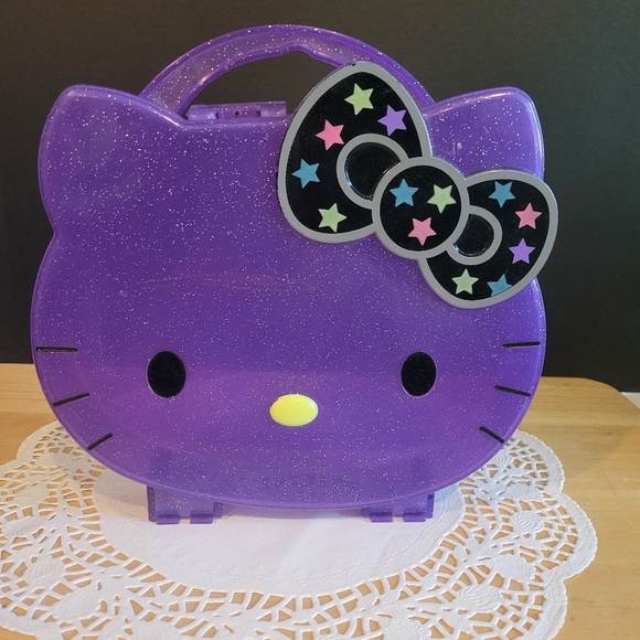 Hello Kitty | Toys | Hello Kitty Purple Glitter Toy Case | Poshmark